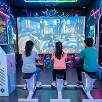 China Spinning Bike AR Sports Fitness Interactive Workout Bike Interactive Stationary Bike Interactive Bicycle Projection Game for Gym for sale