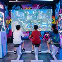 China New Design Dynamic Bicycle Interactive Projection Sport Bike Equipment for Indoor/Outdoor Physical Exercise for sale