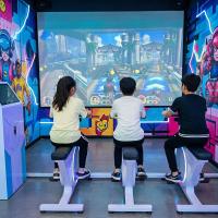 China Sports Bicycle Indoor Entertainment Amusement Park Health Sports Interactive Projection Bicycle AR Racing Projection Game for sale