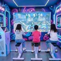 China Commercial Interactive Fitness Bike: Projection Cycling System for Gyms, Family Entertainment & Malls for sale