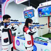 China Minimalist Style Immersive Shooting Screen Indoor Multiplayer Laser Shooting Simulator Amusement Equipment for sale
