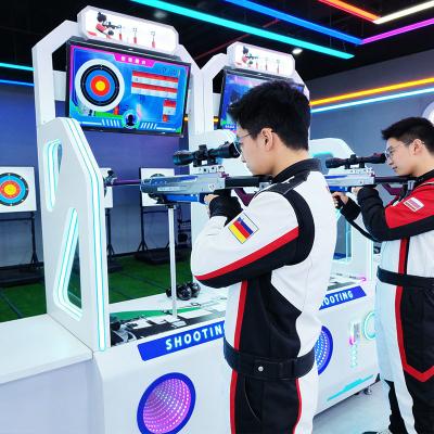 China Smart Electronic Coin Op Laser Shooting Game Arcade Simulator with Leaderboard Function and Olympic Shooting Replica for sale