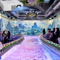 China 3D Holographic Wall Floor Video Mapping Projection 360 Immersive Projector Artwork Dining Room Interactive Projector for sale