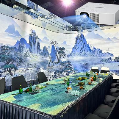 China Popular Immersive Space 3D Holographic Projector Indoor Immersive Dining Experience Restaurant Wall Interactive Projection for sale