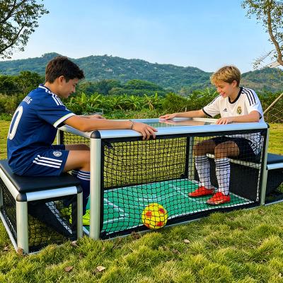 China Arcade Football Game Machine Coin Operated Soccer Table With Metal & Tempered Glass For 2 Players In Shopping Centers for sale