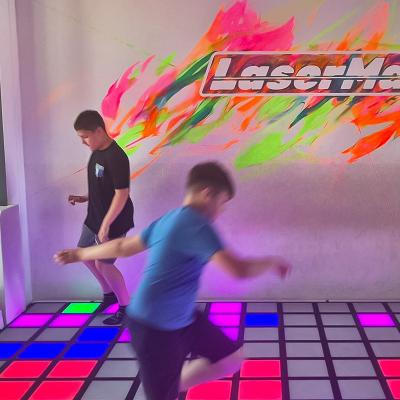 China 30x30cm RGB Interactive LED Floor with 1000 Levels for Dance and Grid Games for sale