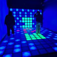 China 30x30cm RGB Color Interactive LED Floor Game with 1000 Levels for Shopping Malls and Playgrounds for sale