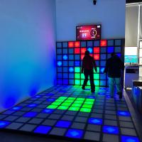 China 30x30cm RGB Color Interactive LED Floor Game with 1000 Levels for Shopping Malls and Playgrounds for sale