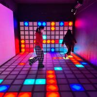 China 30x30cm RGB Color Interactive LED Floor with 1000 Levels for Dance and Games for sale