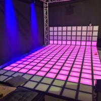 China 30x30cm RGB Color Interactive LED Floor with 1000+ Levels for Game Rooms and Dance Floors for sale
