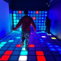 China 30x30cm RGB Interactive LED Floor with 1000 Levels for Kids and Entertainment for sale
