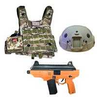 China Whole Set Durable CS Game Gear Live-action CS Gun and Vest Multiplayer Wireless Laser Tag Equipment Game System Set for sale