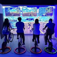 China 3500 Lumens Gamified Cycling Projection Bike with 1280*800 Resolution and Lifetime Free Game Updates for sale