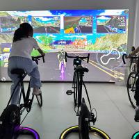China Interactive Projection Bike with 3500 Lumens Brightness and 1280*800 Resolution for Lifetime Free Game Updates for sale