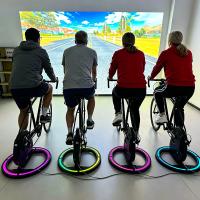 China Interactive Exercise Bike with 3500 Lumens Gamified Cycling Projection System Featuring 3 Game Modes and Ultra-Low Latency Tracking for sale