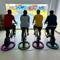 China Interactive Exercise Bike with 3500 Lumens Gamified Cycling Projection System Featuring 3 Game Modes and Ultra-Low Latency Tracking for sale