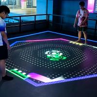 China High-Sensitivity Interactive LED Floor Screen with 6m*6m/7m*7m Size and Multiplayer Game Modes for Shopping Malls and Theme Parks for sale