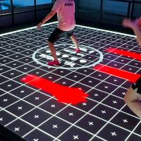 China Interactive LED Floor Game with Wall-Mounted Leaderboard and 6 Popular Games for Real-Time Feedback for sale
