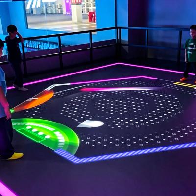China Interactive LED Dance Floor with Dynamic Visual Effects, 6m*6m/7m*7m Large Screen, and 6 Popular Games for VR Parks for sale