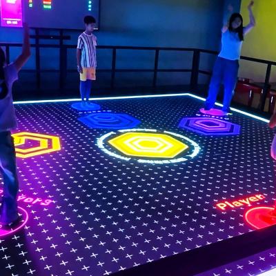 China Interactive LED Floor Game with 6m*6m/7m*7m 86-inch Screen, 6 Popular Games, and Multiplayer Support for 1-6 Players for sale