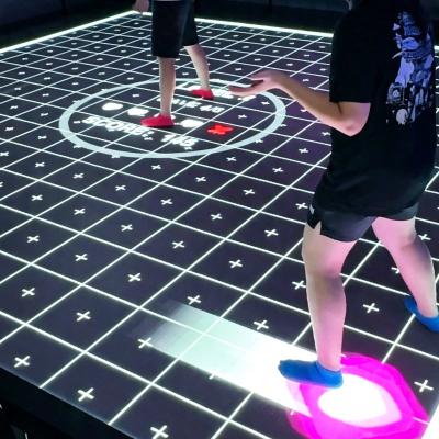 China P3.97 Walkable LED Interactive Floor Tile with 100-500kg Max Capacity and 6 Popular Games Included for sale