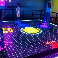 China Multiplayer Interactive LED Floor Pad for Team Events with 6 Selectable Games for sale