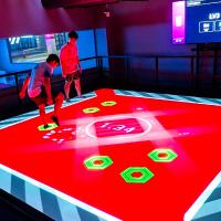 China Multiplayer Interactive LED Floor Pad for Team Events with 6 Selectable Games for sale