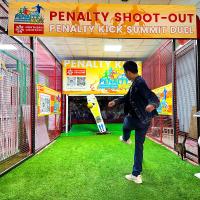 China High-Traffic Indoor Interactive Football Goal Challenge System for 1-4 Players in 4m × 8m × 3m Space for sale