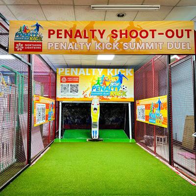 China Interactive Goalkeeper Challenge Game with High-strength Iron Frame and HD Screen Display for 1-4 Players for sale