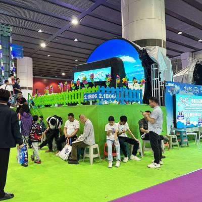 China 360 Spherical Dome Cinema with 5.4m Storey Height for More than 10 Passengers and Alloy, Metal, Fiberglass Construction for sale