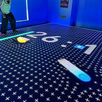 China Aurora Motion Interactive LED Floor Display with 8 Interactive Modes, 5m*5m Large Screen, and 100-500kg Capacity for sale