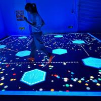 China Aurora Motion XR Interactive LED Floor Game with 1-6 Players Multiplayer Game Modes and 86-inch Large Screen for sale