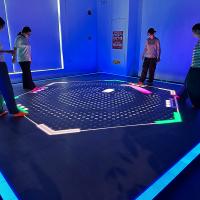 China Aurora Motion XR Interactive LED Floor Game with 5x5m LED Floor Screen and 86-inch Large Screen Featuring 6 Out of 10 Popular Games for sale
