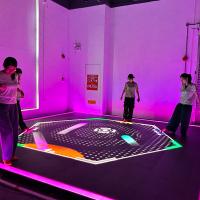 China Aurora Motion XR Interactive LED Floor Game with 5x5m LED Floor Screen and 86-inch Large Screen Featuring 6 Out of 10 Popular Games for sale