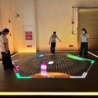 China Aurora Motion XR Interactive LED Floor Game with 5x5m LED Floor Screen and 86-inch Large Screen Featuring 6 Out of 10 Popular Games for sale
