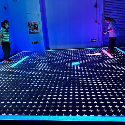 China Aurora Motion 6x6m Interactive LED Floor Game with 36sqm Screen for 7x7m Venues for sale