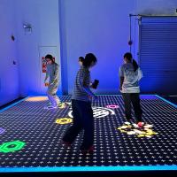 China Aurora Motion 7x7m LED Floor Display with 49sqm Screen for 8x8m Venues - Interactive Gaming Floor for sale