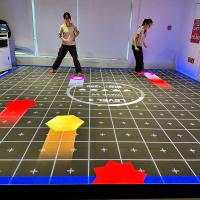 China Aurora Motion Interactive LED Floor Game System with Touchscreen Console for 25sqm Areas and 6 Selectable Games for sale