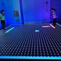 China Aurora Motion XR Interactive LED Floor Game System with 6 out of 10 Popular Games, 5m*5m 50/55-inch Screen & 100-500kg Capacity for sale