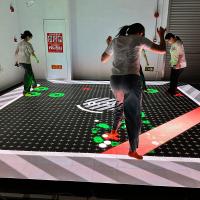 China Multiplayer Interactive LED Floor Game System with 86-inch Large Screen and 6 Selectable Games for Sports & Entertainment for sale