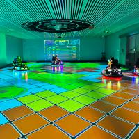 China Interactive Projection Drift Kart System with 36V Battery, 8 Built-in Games, and Customized Space Requirement for Indoor Amusement Parks for sale
