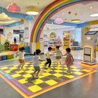 China 4100 Lumens Radar Sensing Interactive Floor Projector with Caster Wheels Mobile Interactive Floor Projection System for sale