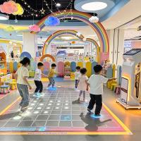 China 4100 Lumens Interactive Floor Projection System with Caster Wheels for Science Museum Exhibition Mobile Interactive Floor Projector for sale
