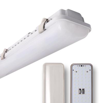China 110 Lm/W LED Tri Proof Light 60W 5ft Vapor Tight Led Light Fixture  6000K dust proof led lights for sale
