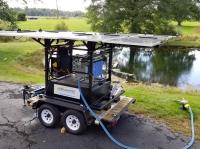 China Solar Reverse Osmosis Seawater Desalination System Mobile Machine for sale