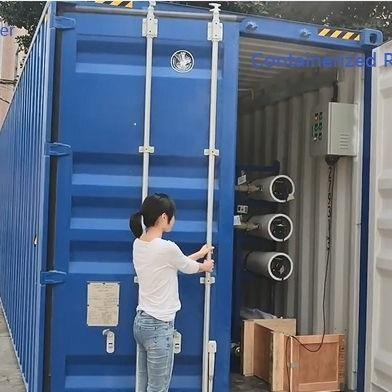 China Containerized Mobile Brackish Salt Water Solar Powered Sea Water Desalination Plant Well Water RO Seawater Desalination Plant for sale