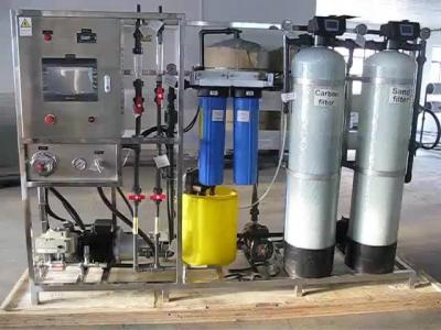 China PLC sea water treatment plant desalination machine 20000LPD 1000psi for sale
