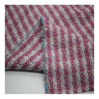 China New Design Cheap 100 Polyester Tweed Embroidery Fabric for  Winter Women's Coat Clothing for sale
