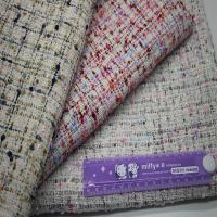 China 2024 New Factory Wholesale Spot Color Multi-coat  Tweed Woolen Polyester Fashion Decorative Fabric for Bag Women's Coat Clothing for sale