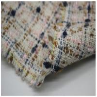 China 2024 New Factory Wholesale Spot Color Multi-coat  Tweed Woolen Polyester Fashion Decorative Fabric for Bag Women's Coat Clothing for sale